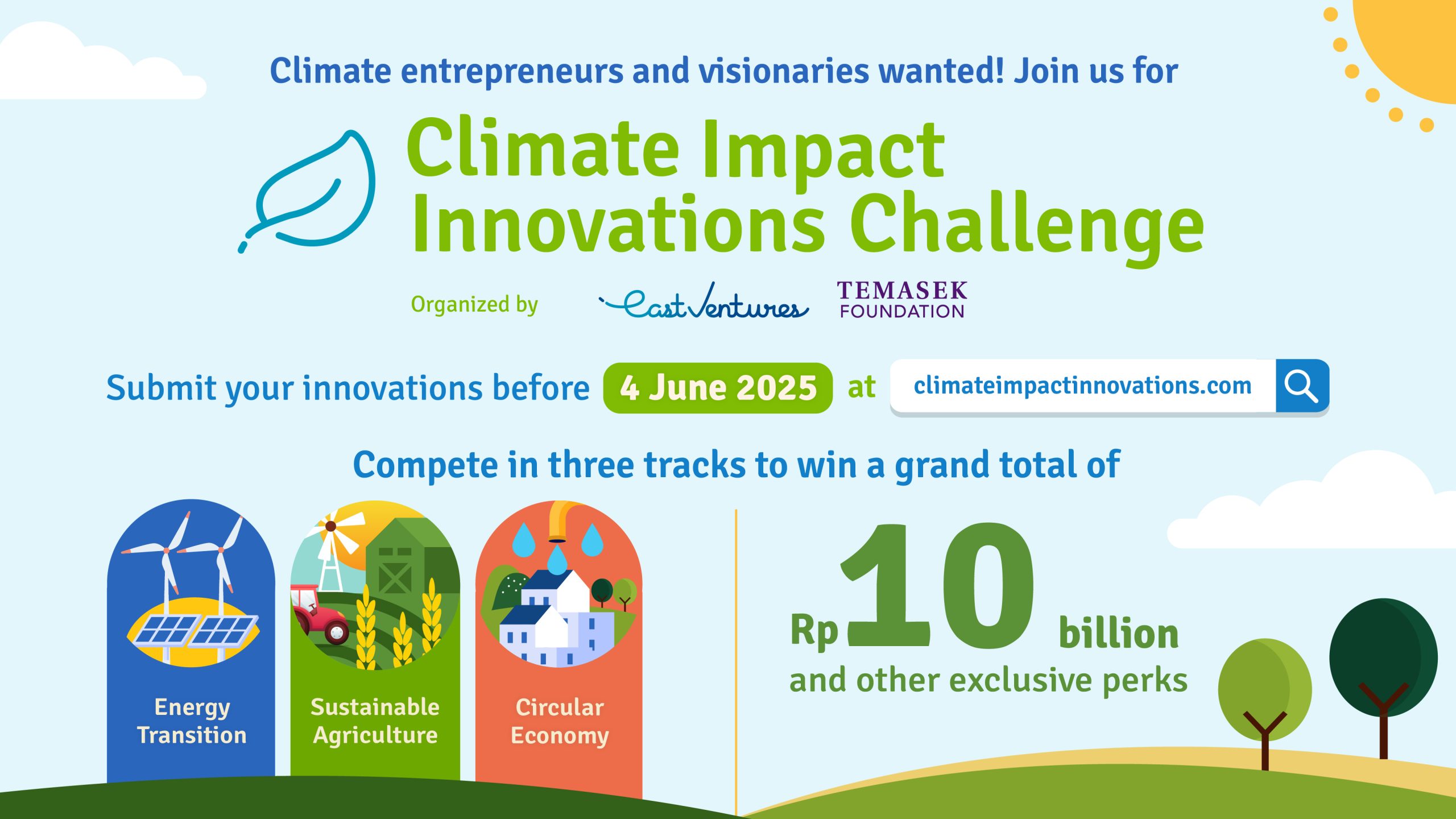 Climate Impact Innovations Challenge 2025 is now accepting submissions!